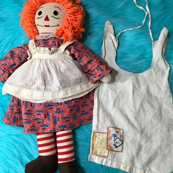 Other | Vintage Raggedy Ann Rag Orange Hair Doll | Poshmark